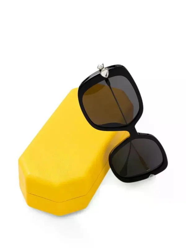 SWAROVSKI Crystal-embellished Square Frame Sunglasses