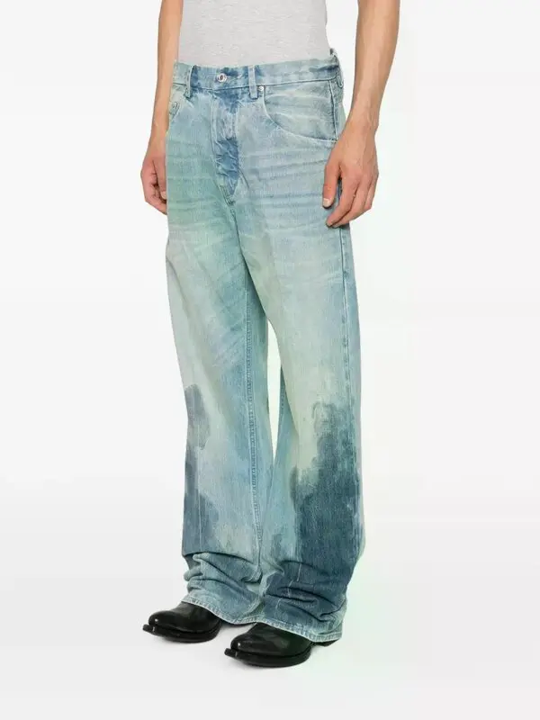 PURPLE BRAND Faded Wide-leg Denim Jeans