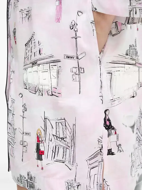 Dkny Illustration-print Nightshirt