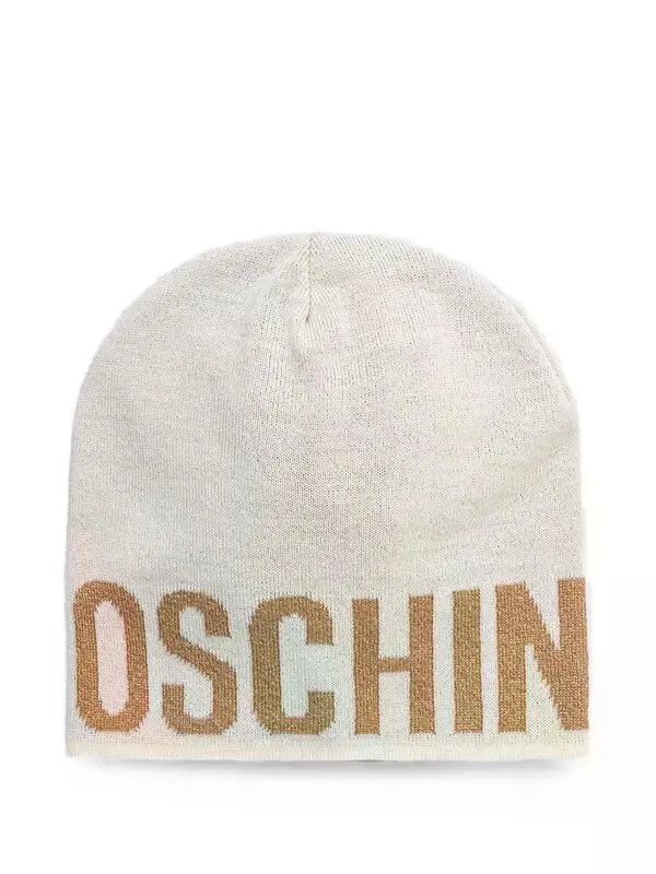 Moschino Intarsia-knit Logo Beanie Hat