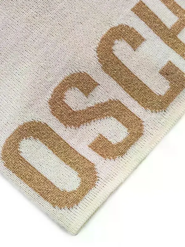 Moschino Intarsia-knit Logo Beanie Hat
