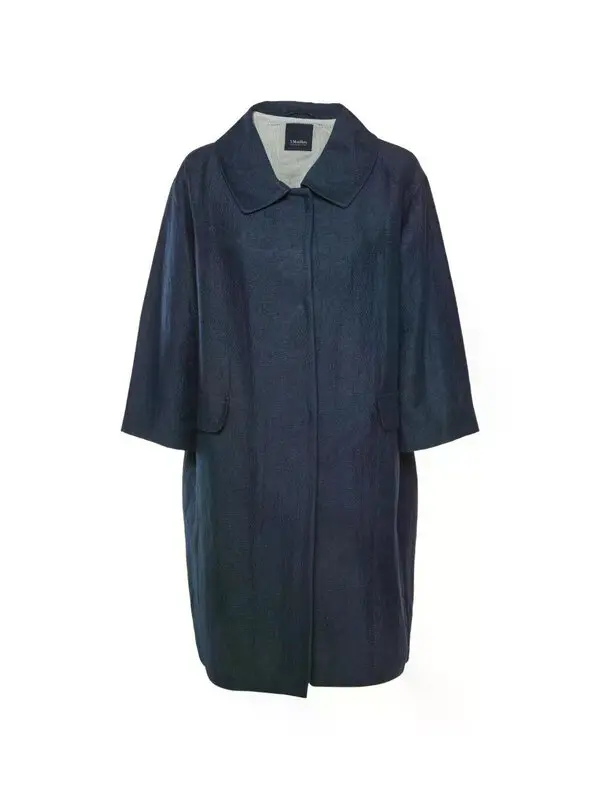 Max Mara Textured Three-quarter Sleeve Coat