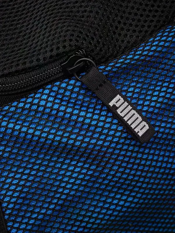 PUMA Logo Print Mesh Panel Backpack
