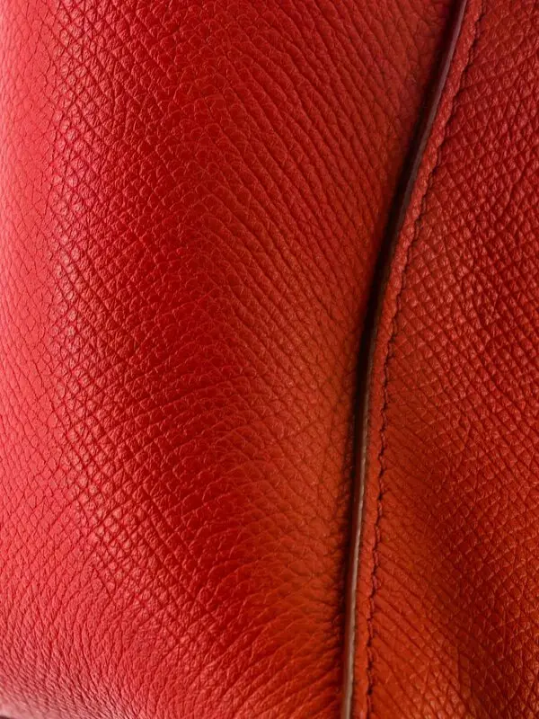 Celine Belt Bag Textured Leather Mini Shoulder Bag - Red