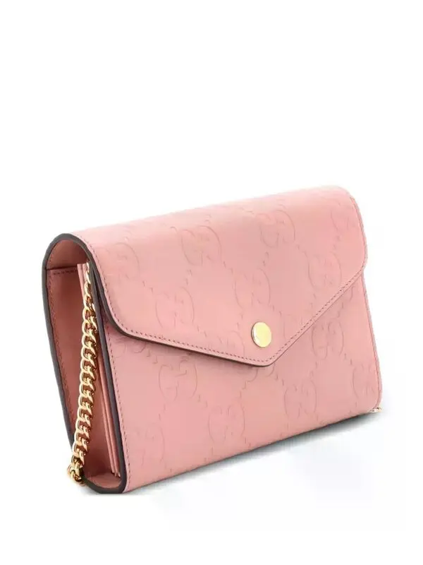 Gucci Envelope Wallet On Chain - Pink