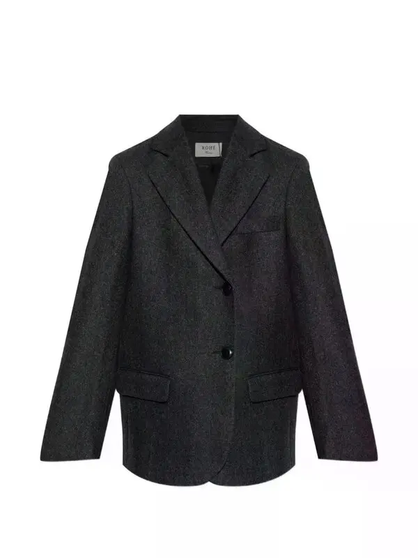 RÓHE Double-breasted Herringbone Blazer