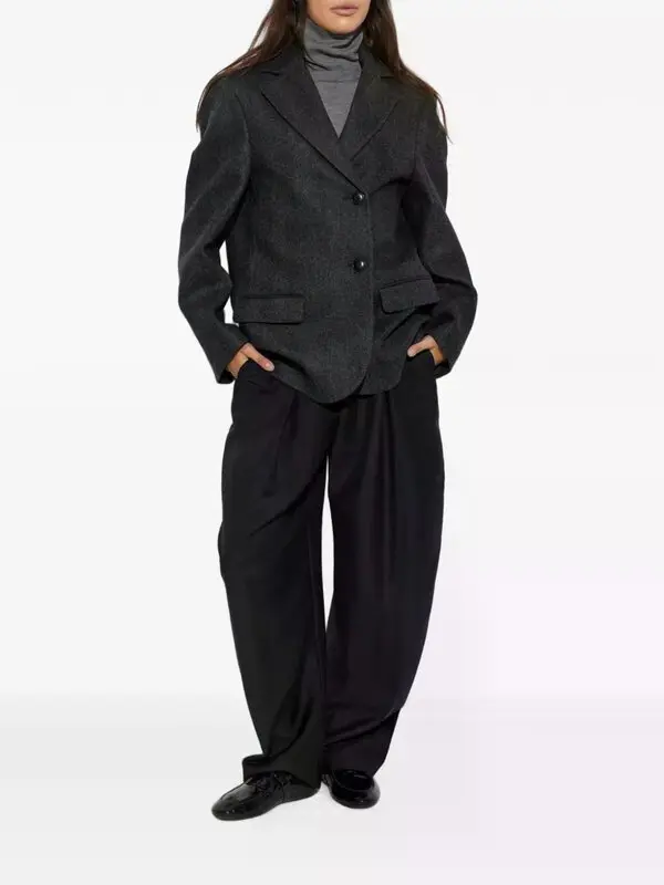 RÓHE Double-breasted Herringbone Blazer
