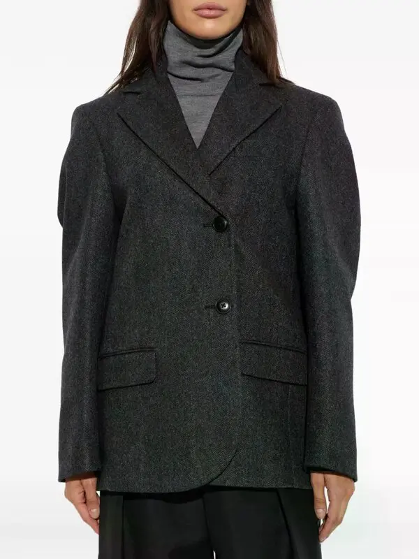 RÓHE Double-breasted Herringbone Blazer