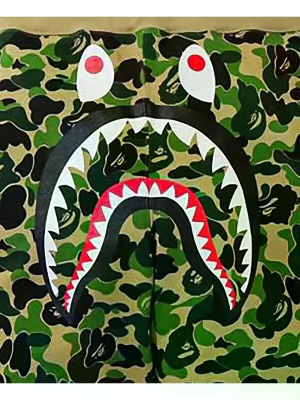 A BATHING APE Camouflage Shark Shorts