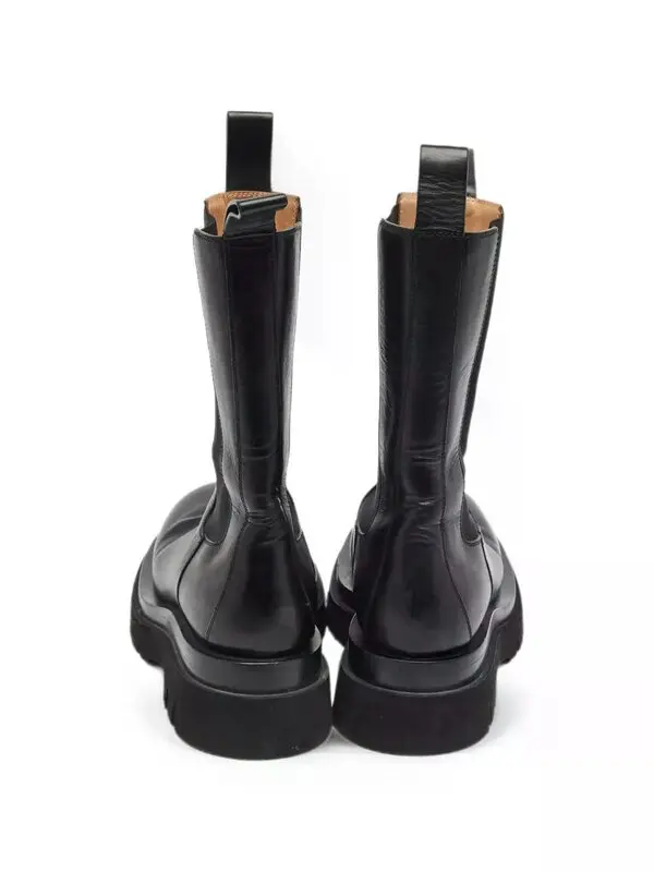 Bottega Veneta Lug Leather Mid-calf Boots