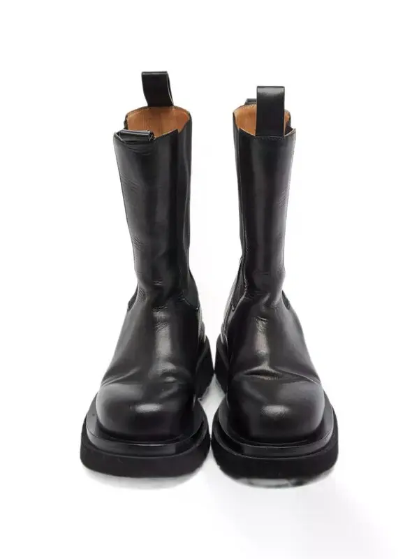 Bottega Veneta Lug Leather Mid-calf Boots