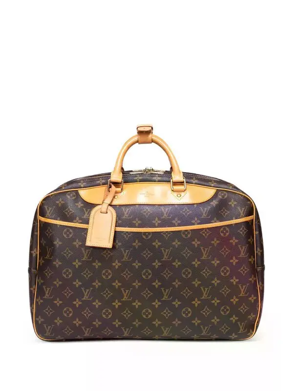 LOUIS VUITTON Alize 24h Monogram Canvas Travel Bag - Brown