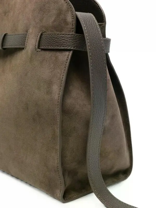 COCCINELLE Suede Shoulder Bag With Buckle Detail