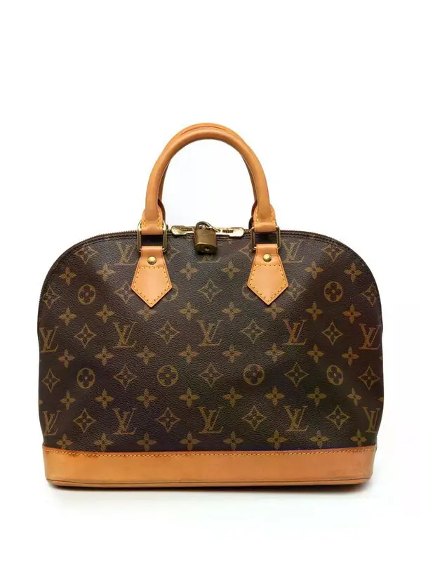 LOUIS VUITTON Monogram Alma Pm Handbag - Brown