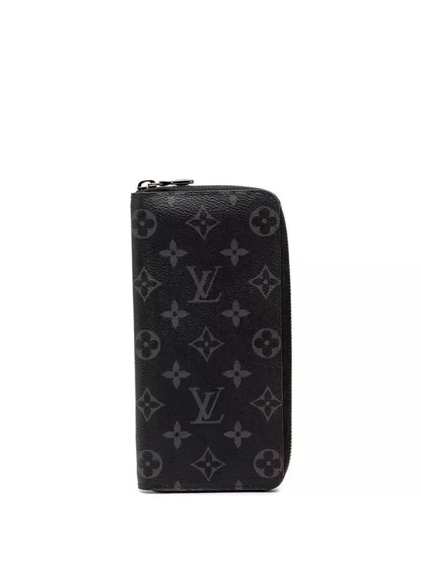 LOUIS VUITTON 2021-2025 Monogram Eclipse Vertical Zippy Wallet Long Wallets