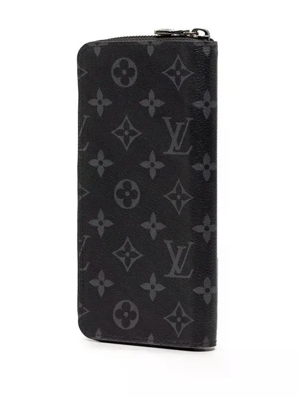 LOUIS VUITTON 2021-2025 Monogram Eclipse Vertical Zippy Wallet Long Wallets