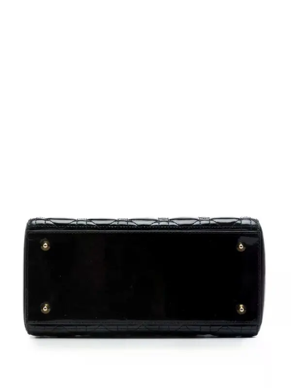 Dior Patent Cannage Lady Satchel - Black