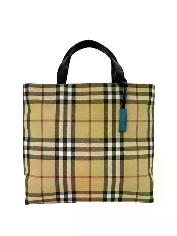 Burberry Haymarket Check Tote Bag - Neutrals