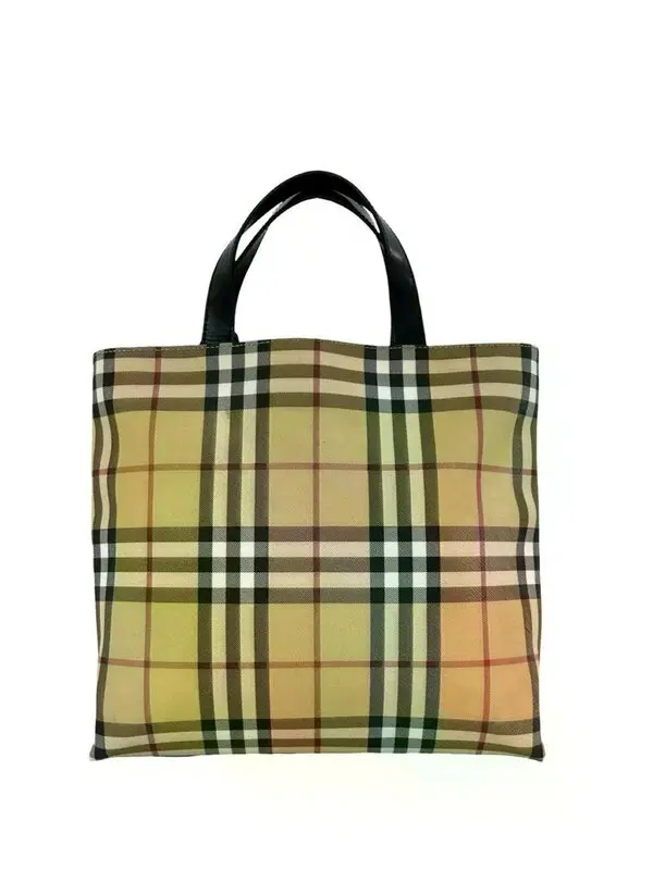 Burberry Haymarket Check Tote Bag - Neutrals