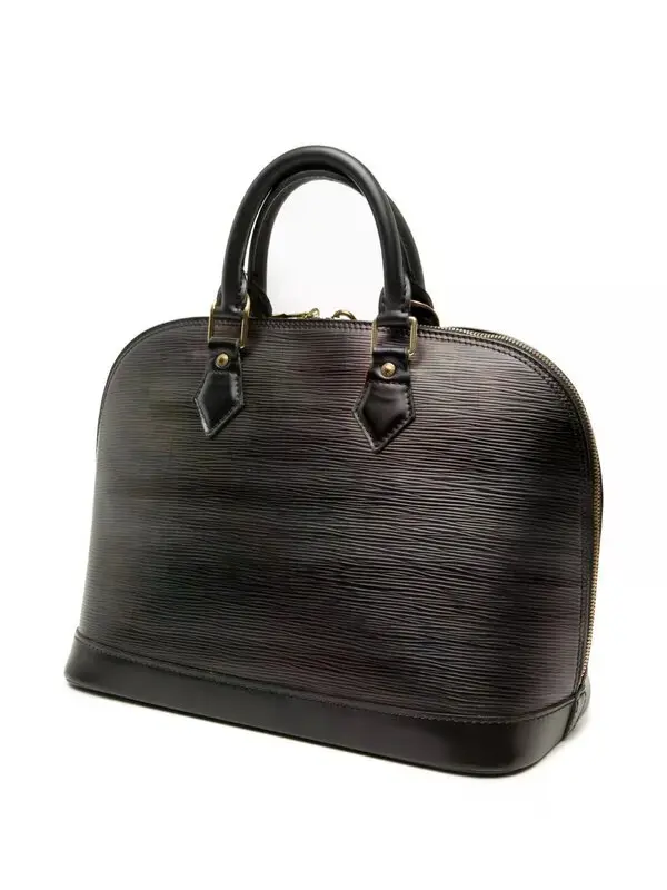 LOUIS VUITTON Epi Leather Alma Pm Handbag - Black