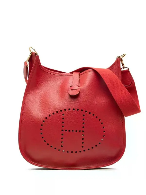 Hermès Evelyne I 33 Courchevel Leather Crossbody Bag - Red