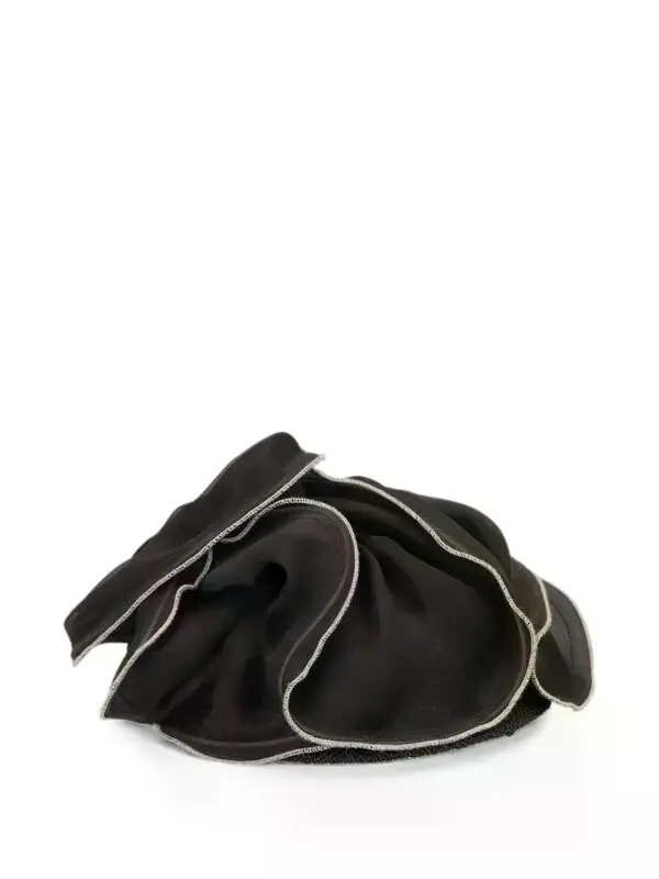 Giorgio Armani Silk Straw Fascinator Hat