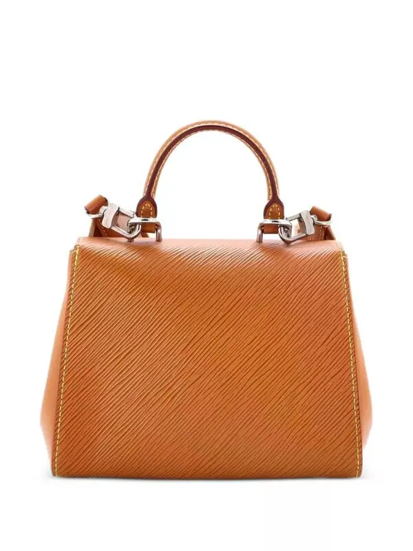 LOUIS VUITTON Cluny Epi Leather Mini Satchel Top Handle Bag - Brown