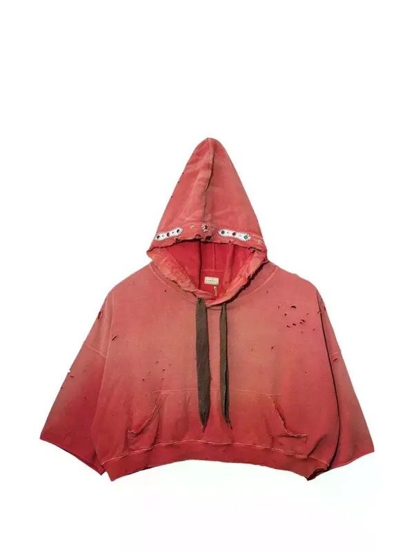 Kapital Thriller Damaged Devil Embellished Hoodie