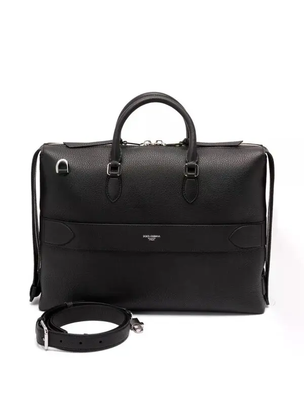 Dolce & Gabbana Pebbled-leather Briefcase