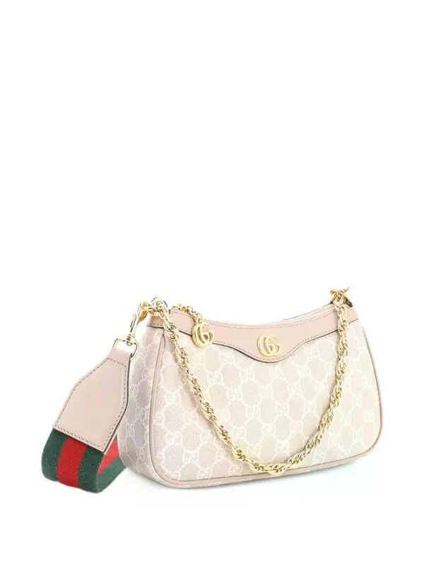 Gucci Ophidia Charm Shoulder Bag Gg Coated Canvas Small Crossbody Bag - Neutrals