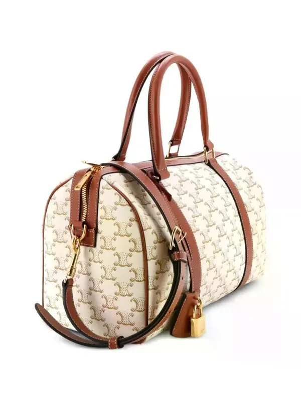 Celine Triomphe Coated Canvas Handbag