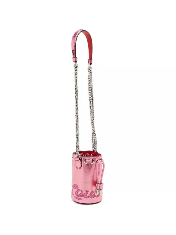 CHRISTIAN LOUBOUTIN Marie Jane Embroidered Bucket Bag