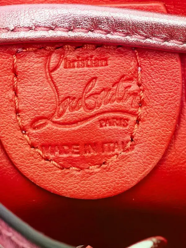 CHRISTIAN LOUBOUTIN Marie Jane Embroidered Bucket Bag