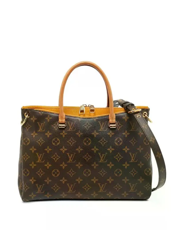 LOUIS VUITTON Pallas Monogram Tote Bag - Brown