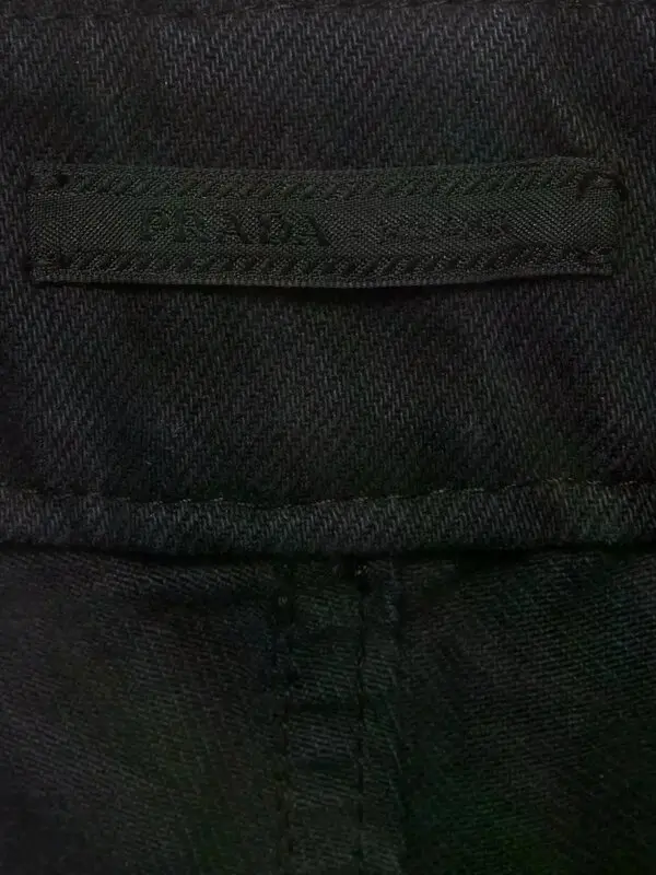Prada Distressed Cotton Shorts