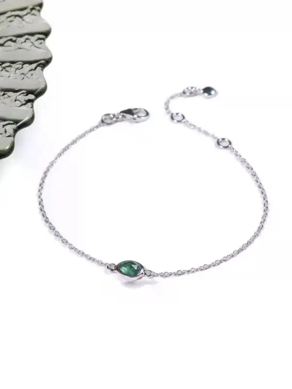 AUREE JEWELLERY Mini Manhattan Emerald Bracelet