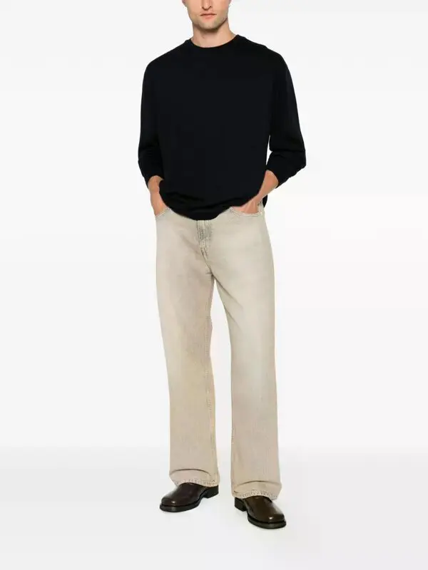 Extreme Cashmere Cashmere Crew Neck Long Sleeve Sweater - Blue
