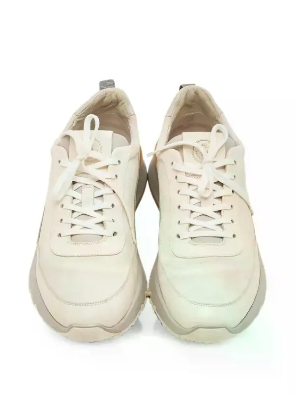 Brunello Cucinelli Paneled Leather Sneakers