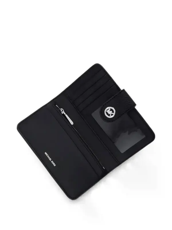 Michael Kors Logo-plaque Pebbled Wallet