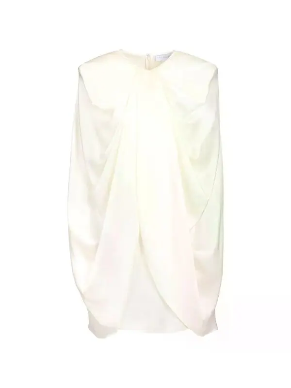 Stella McCartney Draped Cape Mini Dress - White