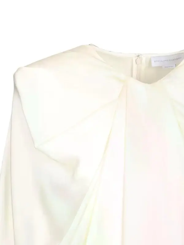 Stella McCartney Draped Cape Mini Dress - White