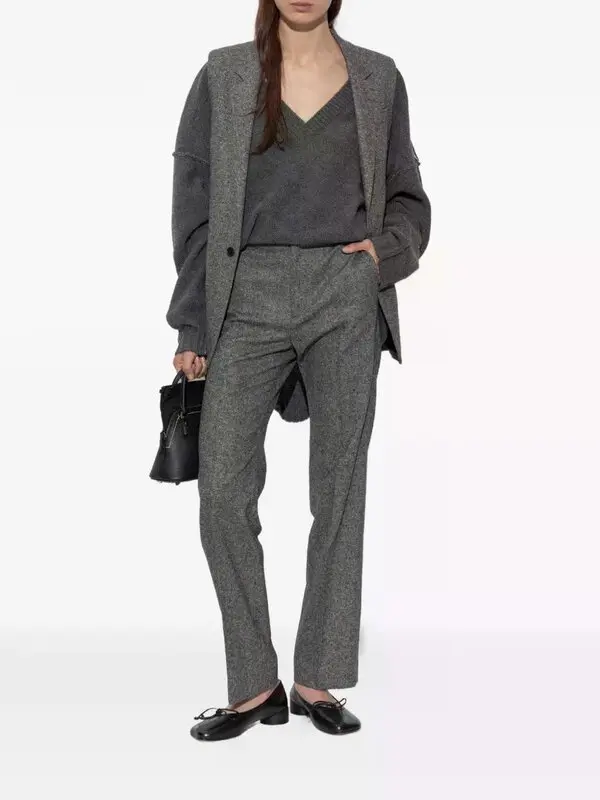 MAISON MARGIELA Mélange Effect Tweed Waistcoat