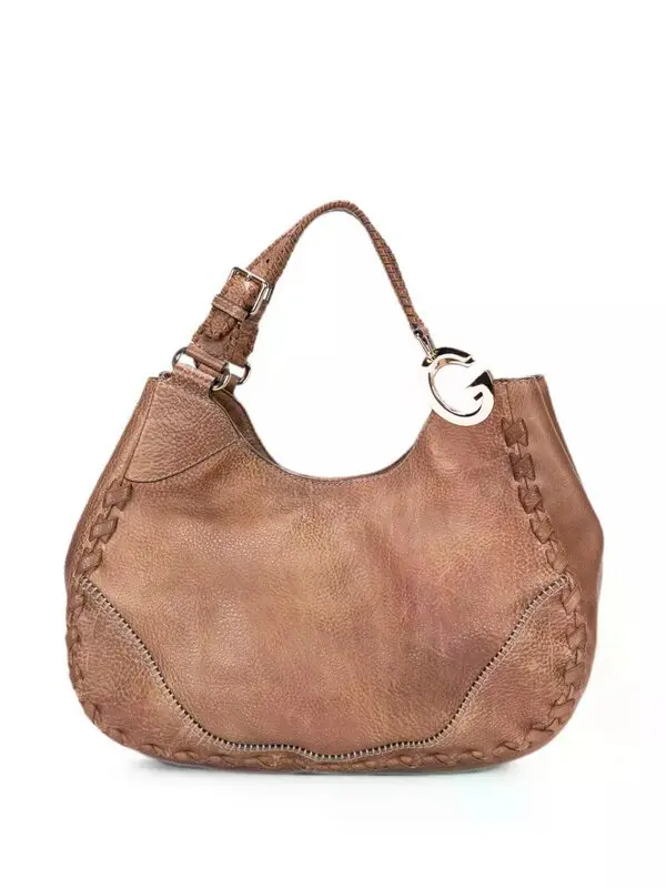 Gucci Charlotte Whipstitch Shoulder Bag - Brown