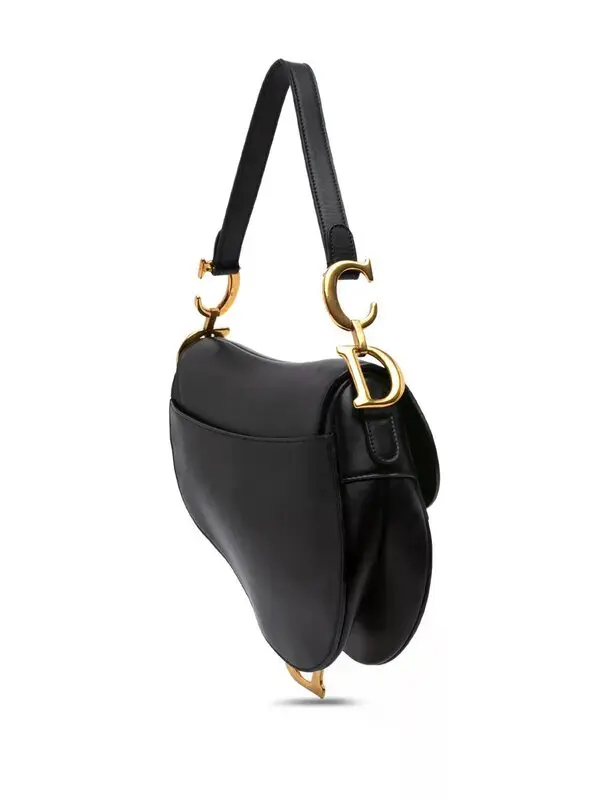 Dior Smooth Calfskin Saddle Bag - Black