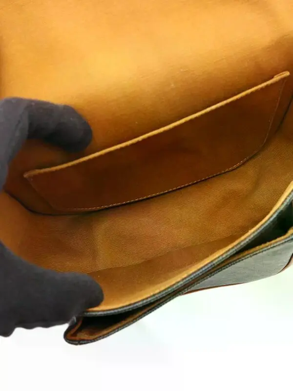 Celine Medium Triomphe Coated Canvas Folco Crossbody Bag