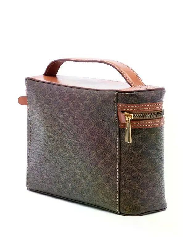 Celine Macadam Coated Canvas Vanity Bag