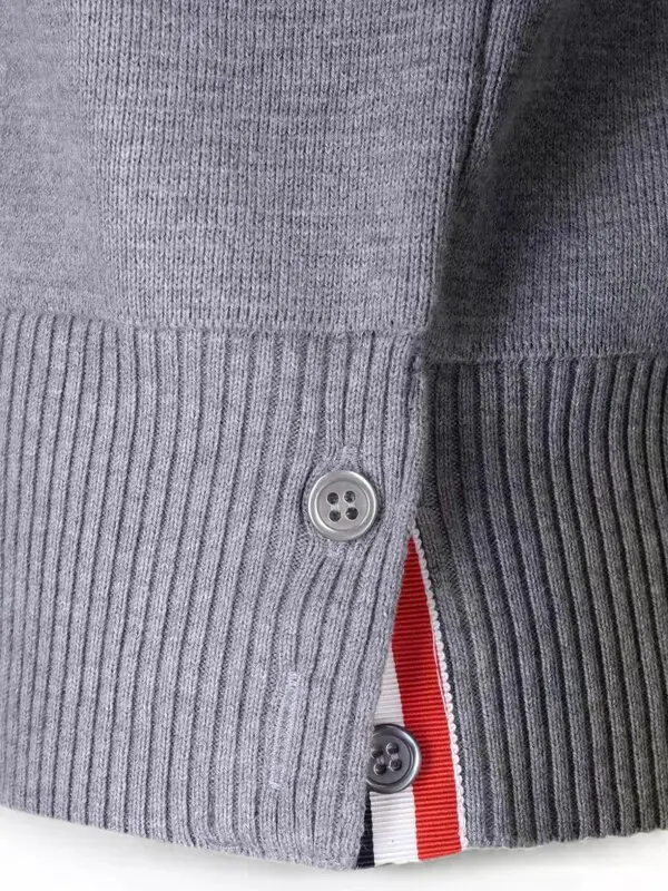 Thom Browne Milano Knit Rwb Stripe Crew Neck Sweater