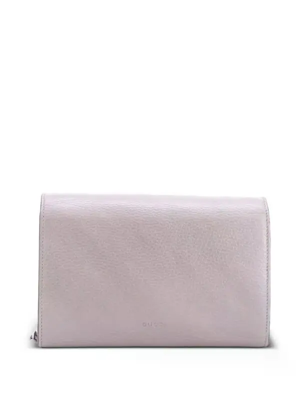 Gucci Dionysus Chain Wallet Leather With Embellished Detail - Grey