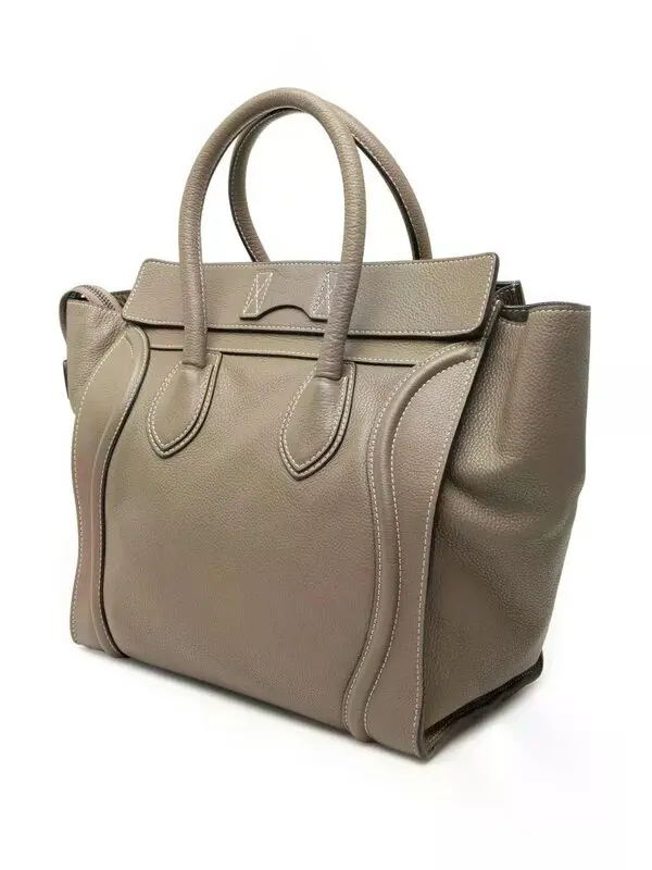 Celine Mini Calfskin Luggage Tote Bag - Brown