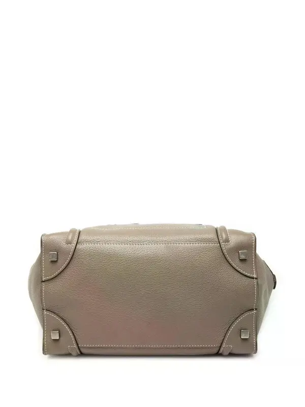 Celine Mini Calfskin Luggage Tote Bag - Brown